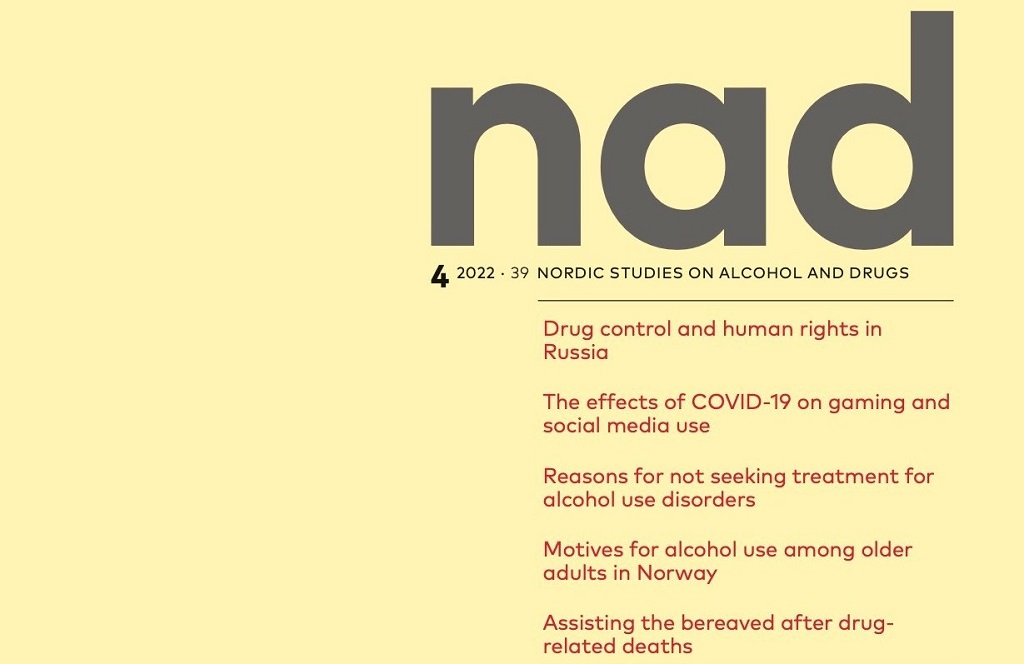 NAD – Nordic Studies on Alcohol and Drugs | NVC